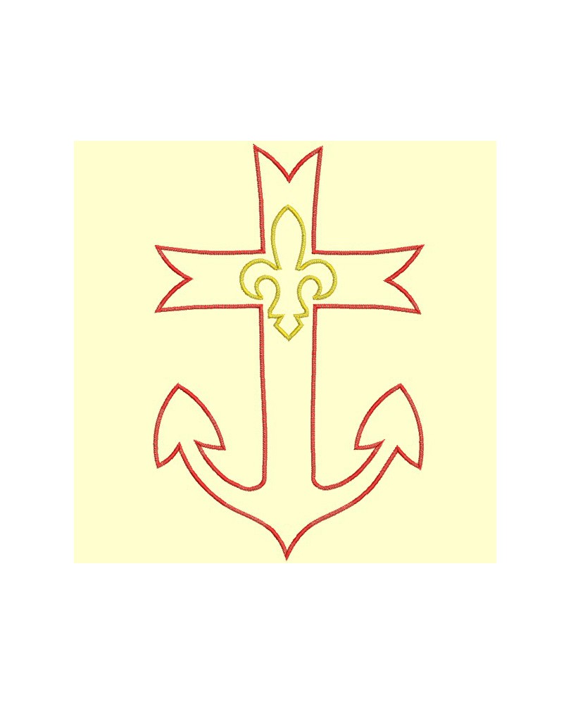 Motif broderie machine scouts marins europe