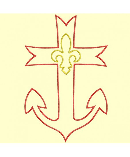 Motif broderie machine scouts marins europe