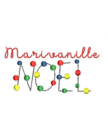 Sapin deNoël, motif de broderie