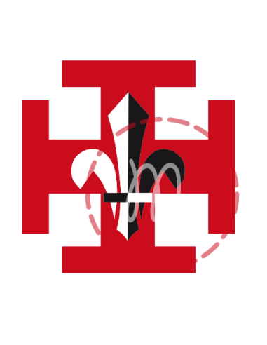 Croix SUF scouts Unitaires de France, motif de découpe