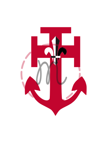 Croix scouts marins, Scouts d'Europe, motif de découpe